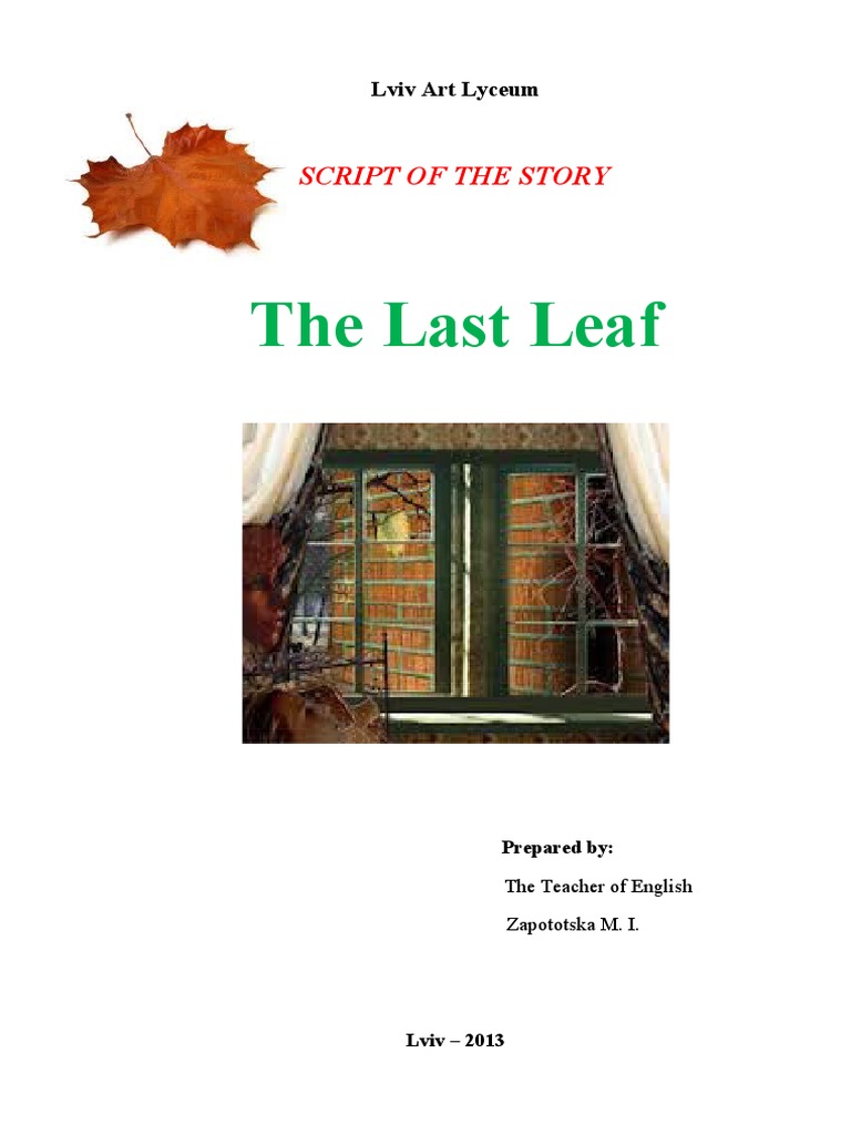Script of The Last Leaf | PDF