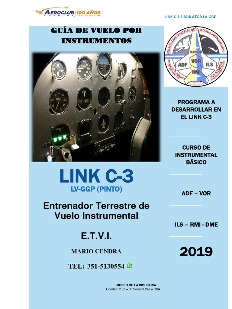 Manual Teoria de Vuelo Por Instrumentos Link-C3 | PDF | Avión | Aeronave