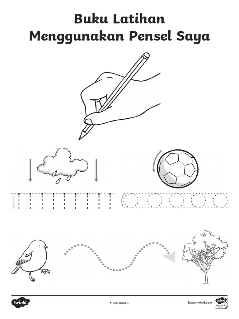 My BM 3 Malay Handwriting Sheets Line Worksheet - Ver - 2 | PDF
