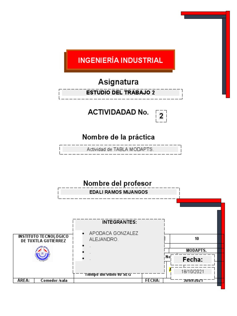 Formato MTM-2 | PDF