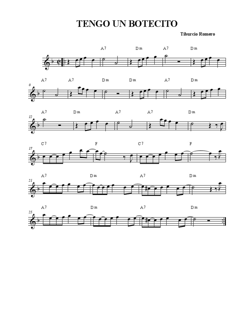 Tengo Un Botecito Original | PDF