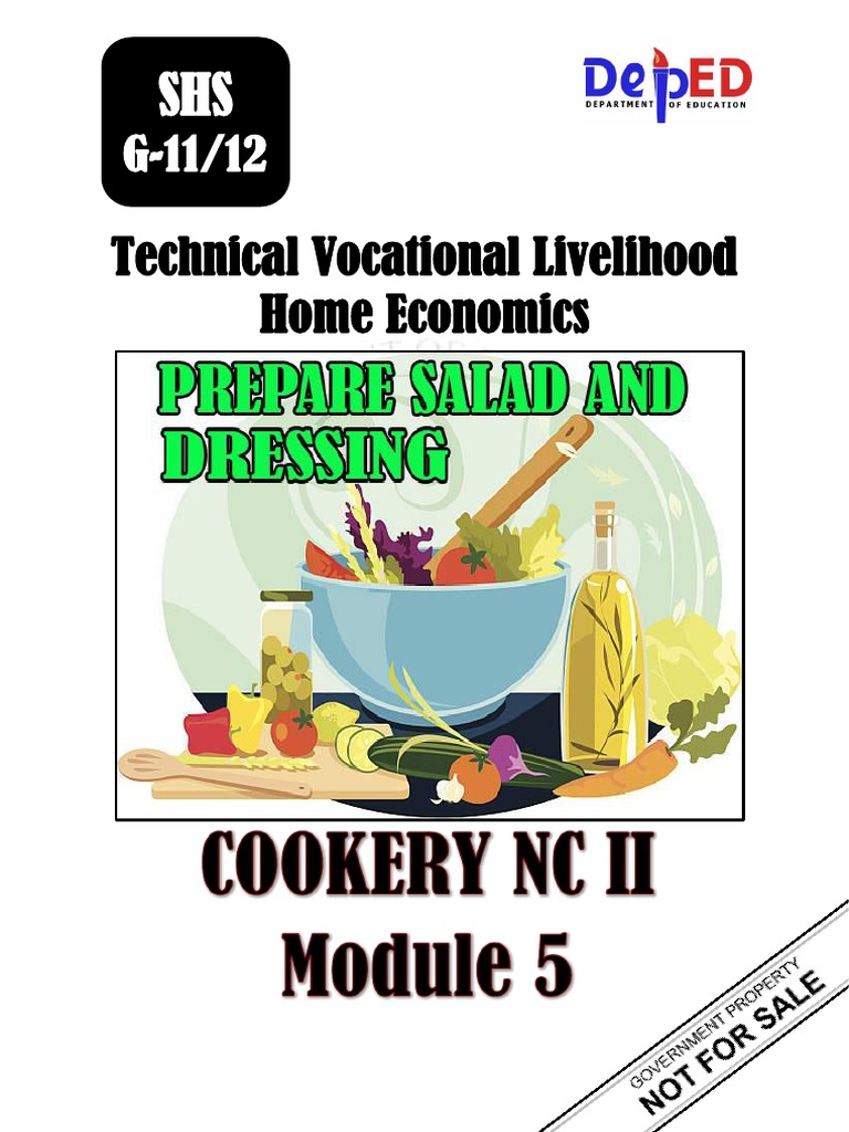 Technical Vocational Livelihood Home Economics | PDF | Salad | Mayonnaise
