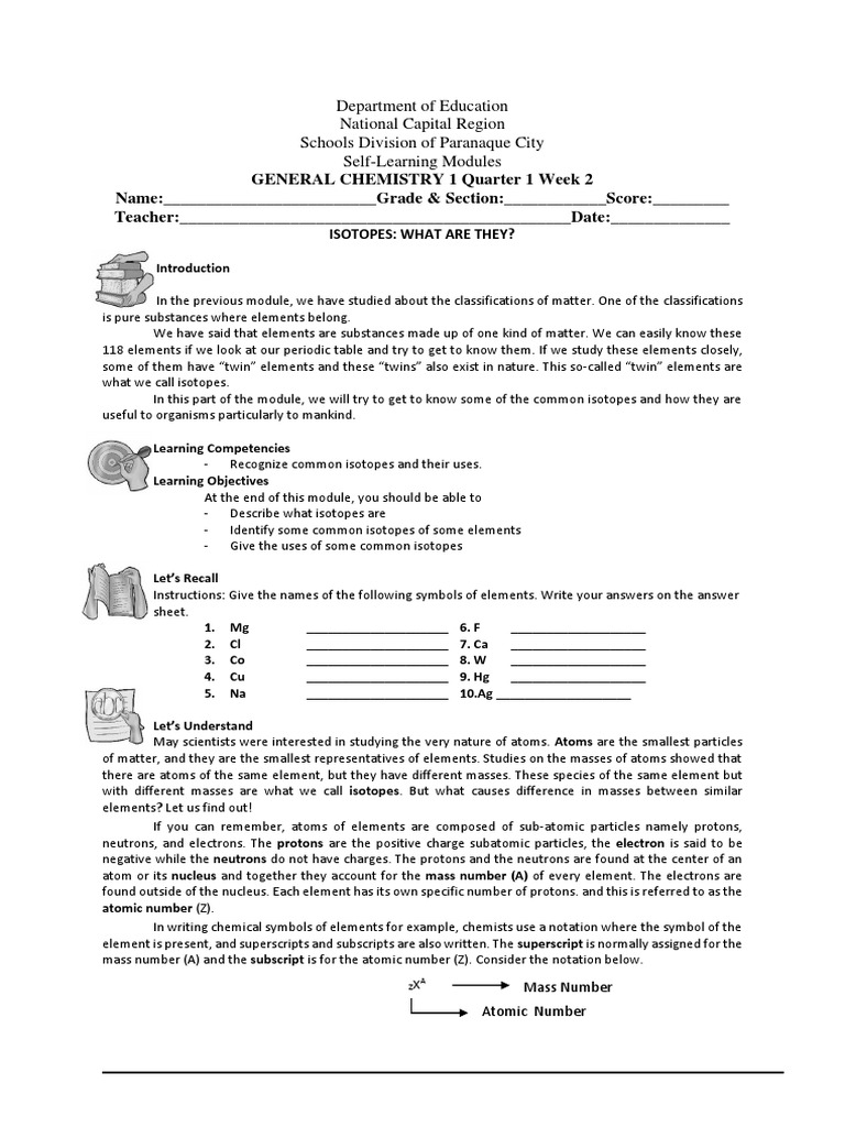 General Chemistry I Module 2 Week 2 | PDF | Ion | Chemical Compounds