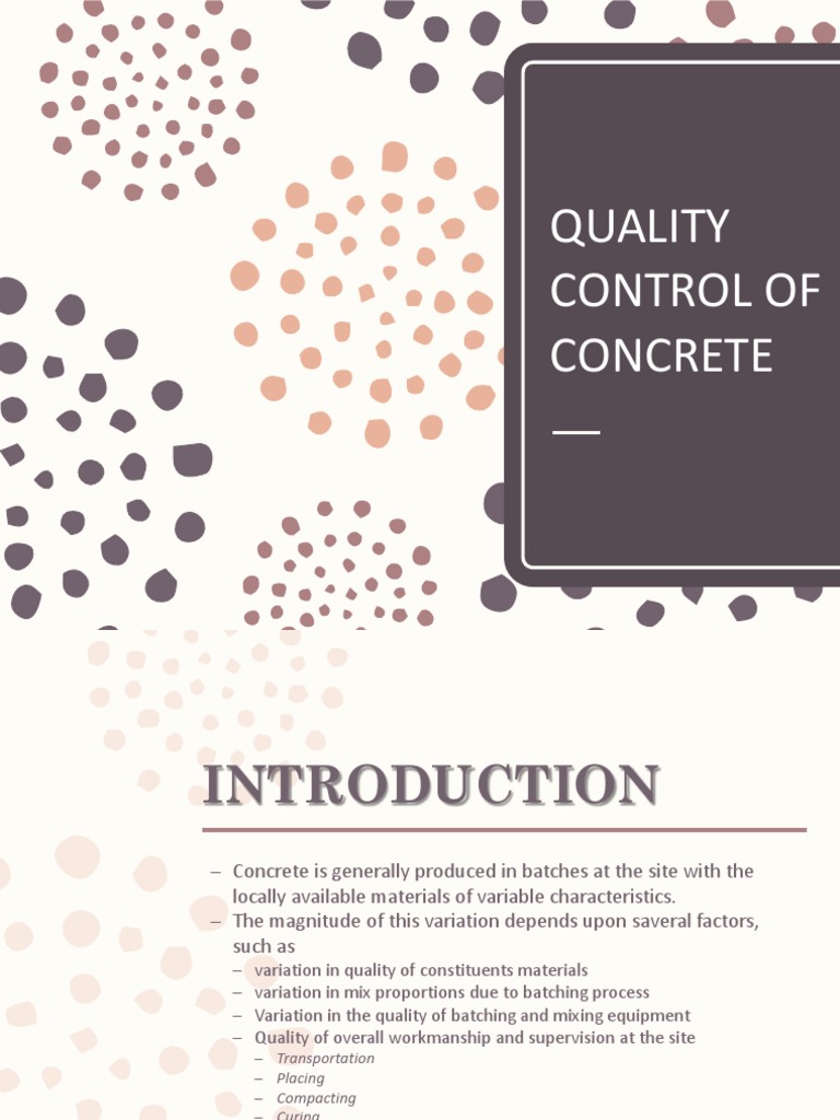 Quality Control of Concrete | PDF | Mean | Normal Distribution