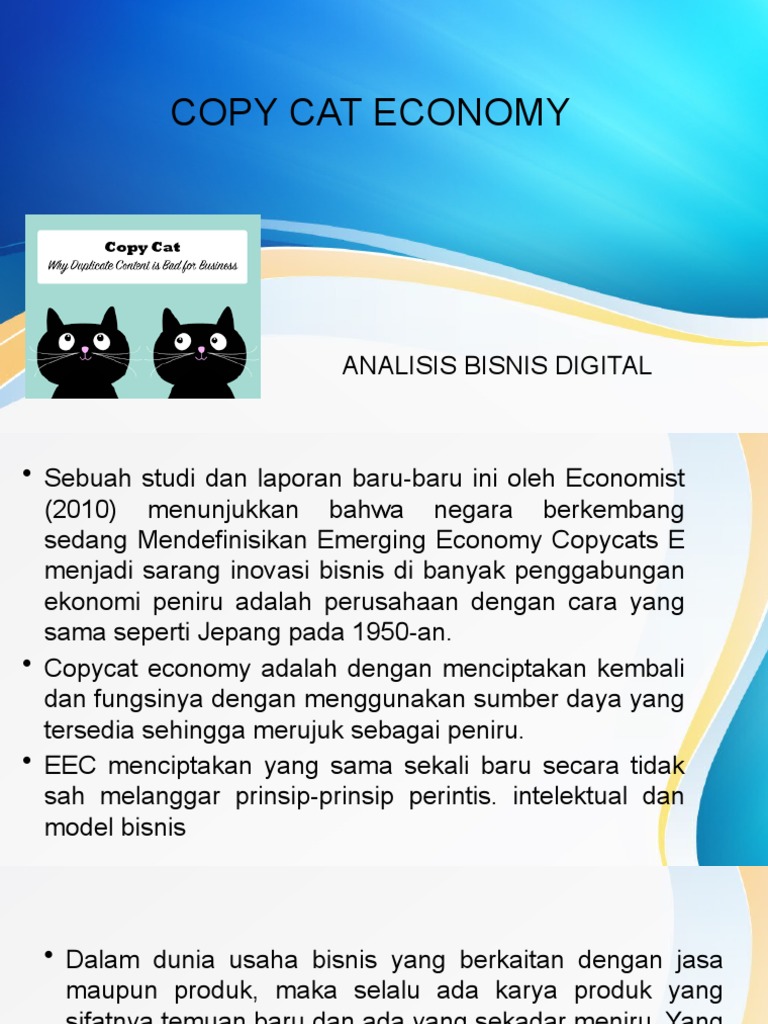 Copy Cat Economy | PDF