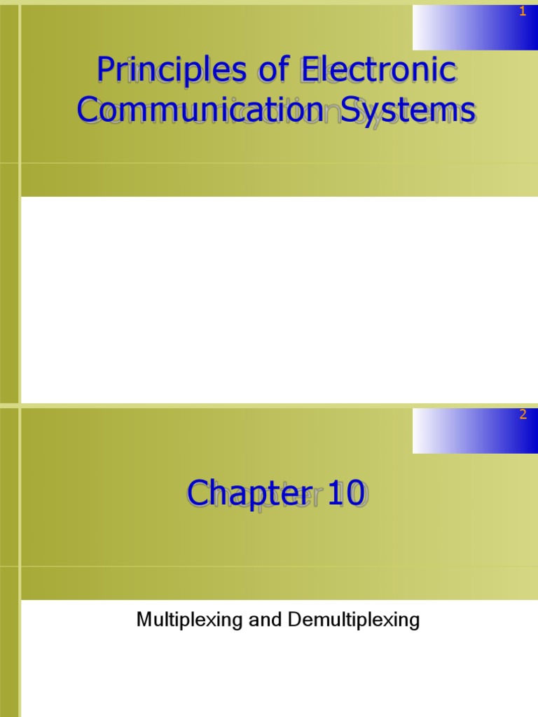 Chapter10 | PDF | Multiplexing | Duplex (Telecommunications)