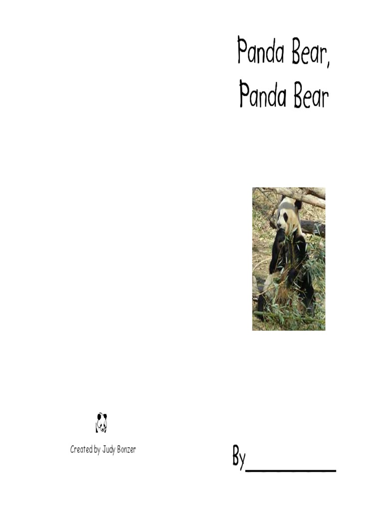 Panda Bear Book and Activity Guide | PDF | Language Arts & Discipline ...