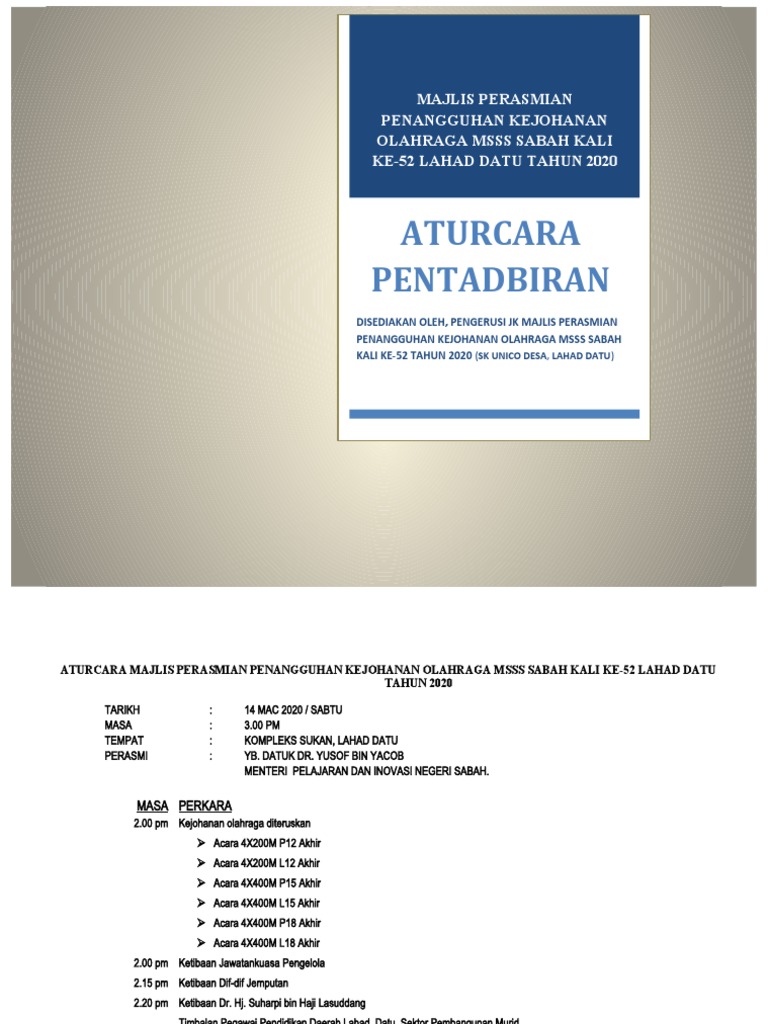 Aturcara Pentadbiran Majlis Penangguhan | PDF