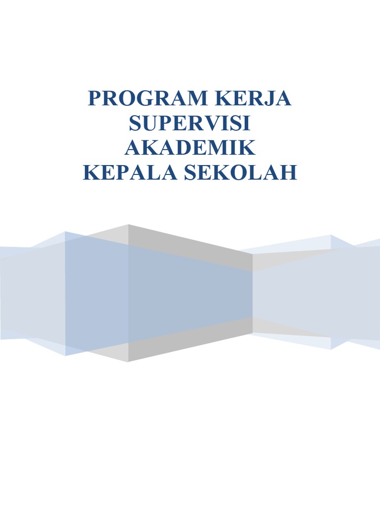 PROGRAM KERJA SUPERVISI 2021 SMP Pgri 2 | PDF