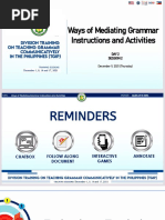 Self Introduction Script | PDF | Teachers | Schools