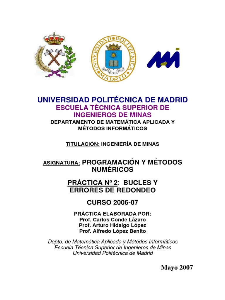 Práctica: Bucles y Redondeo en MAPLE | PDF | Análisis numérico | Integral
