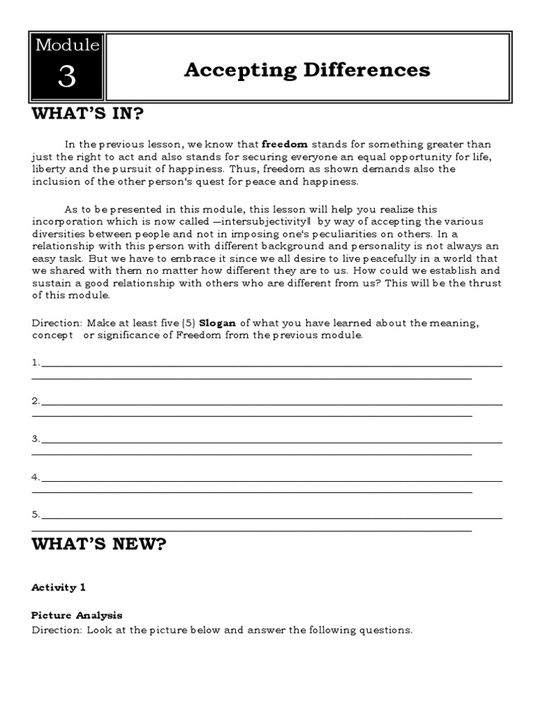 Philo Q2 M3 Lessons Activity | PDF | Self | Dialogue