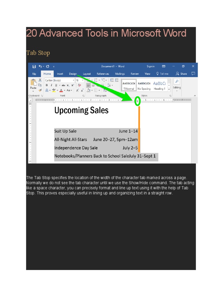 Lab Activity No. 2 - MS Word Tools | PDF | Cursor (User Interface ...