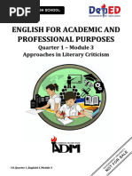 Eng9 - q3 - Mod3 - Relevance and Worth of Ideas | PDF | Observation | Feeling