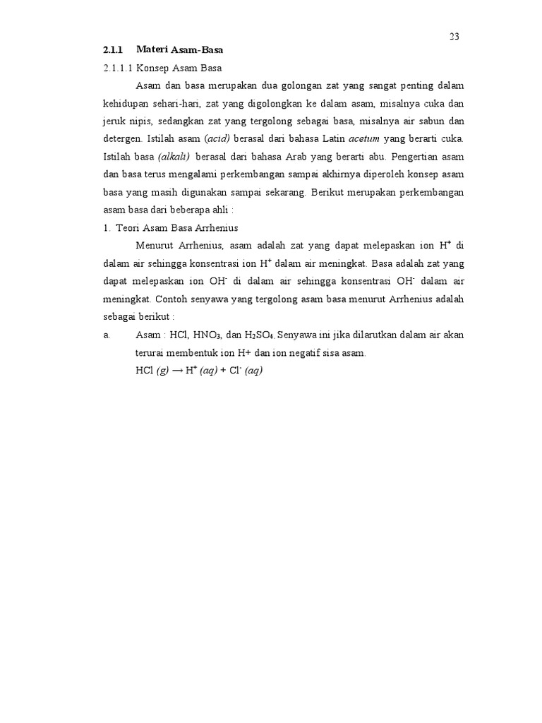 Materi Asam | PDF | Sains & Matematika