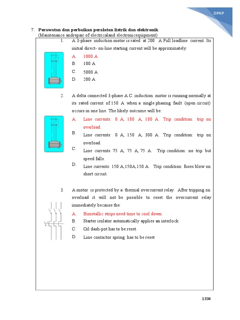 Maintenance and Repair Electrical | PDF | Electric Motor | Fuse ...