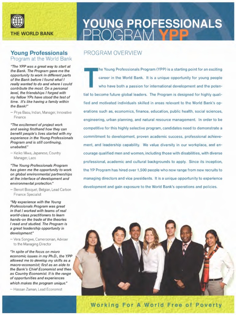 Young Professionals: Program at The World Bank Program Overview | PDF ...
