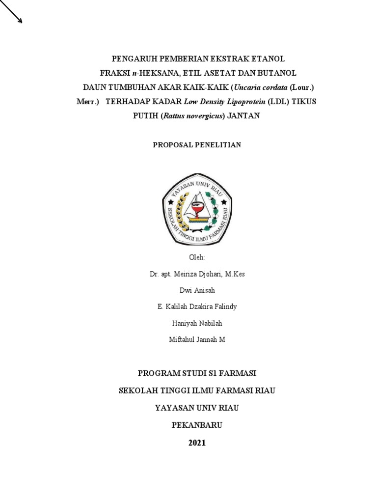 Proposal Penelitian BAB 1-3 DAPUS | PDF