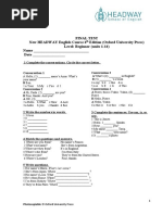 Final Test - Units 6-10 Review | PDF