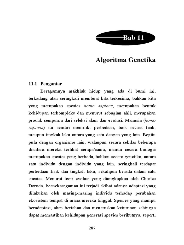 Algoritma Genetika | PDF | Kesehatan Holistik | Komputer