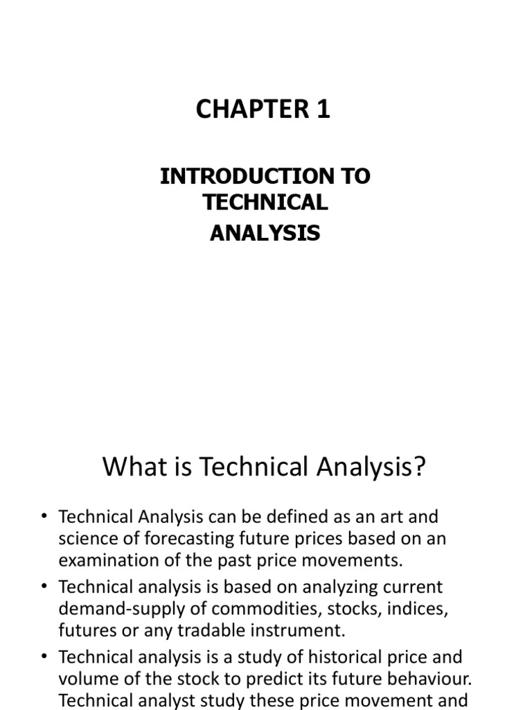 Introduction To Technical Technical Analysis | PDF | Market Trend ...