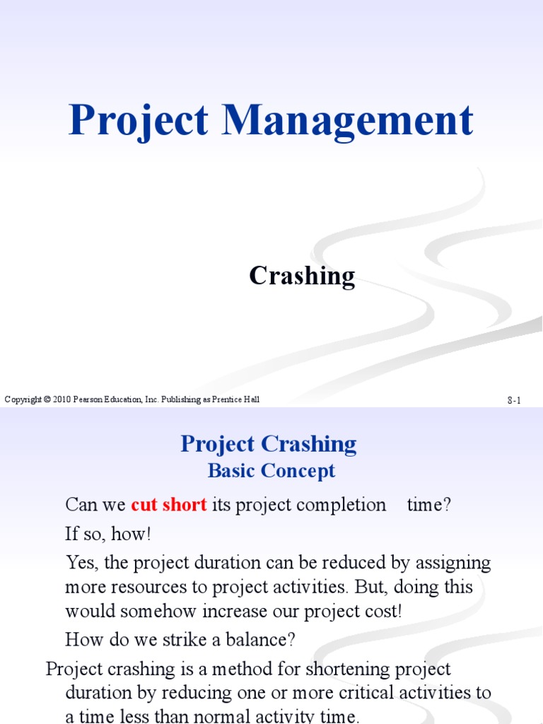 Project Management: Crashing | PDF | Applied Mathematics