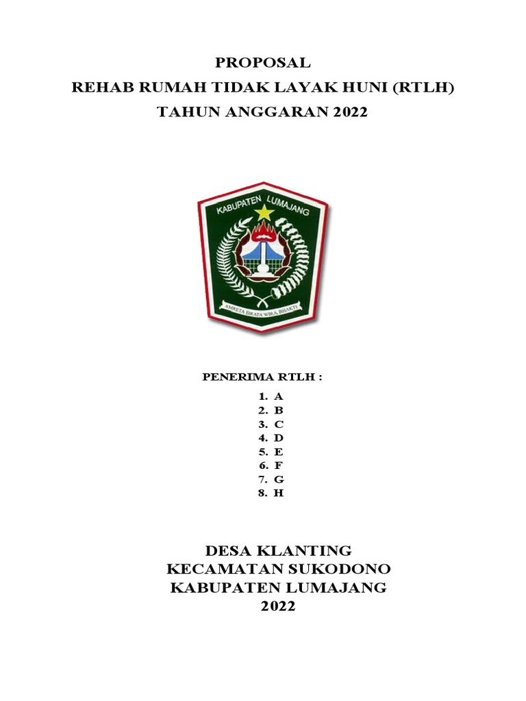 Proposal RTLH 2022 | PDF