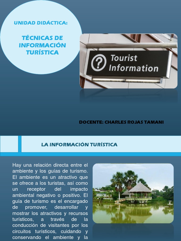 Técnicas de Información Turística: Unidad Didáctica | PDF | Turismo ...