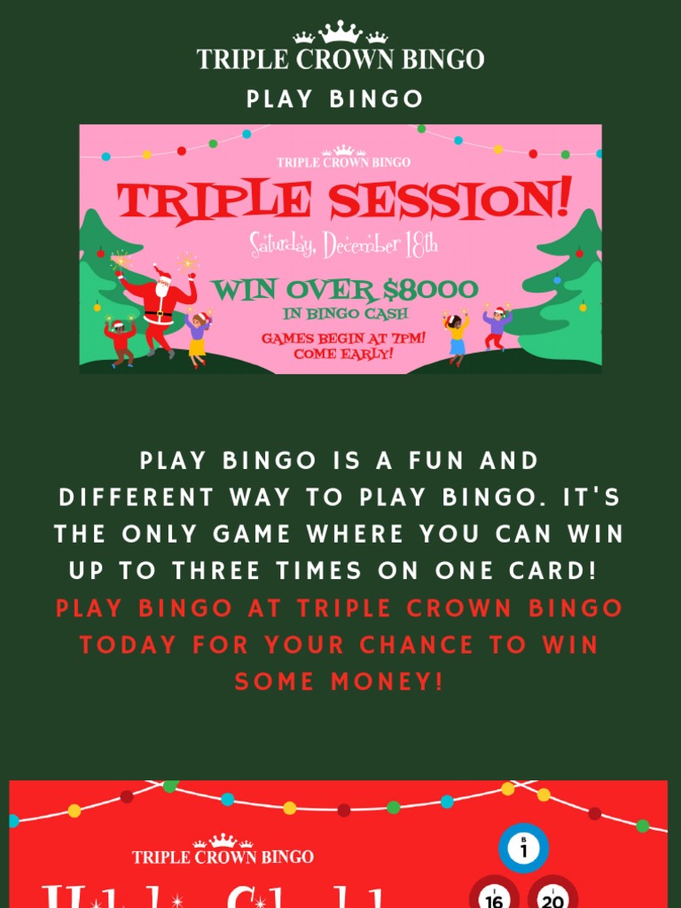 Play Bingo - Triple Crown Bingo | PDF