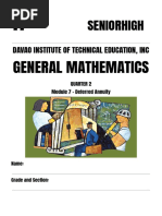Quarter 2 - Module 2 General Mathematics | PDF | Interest | Financial ...