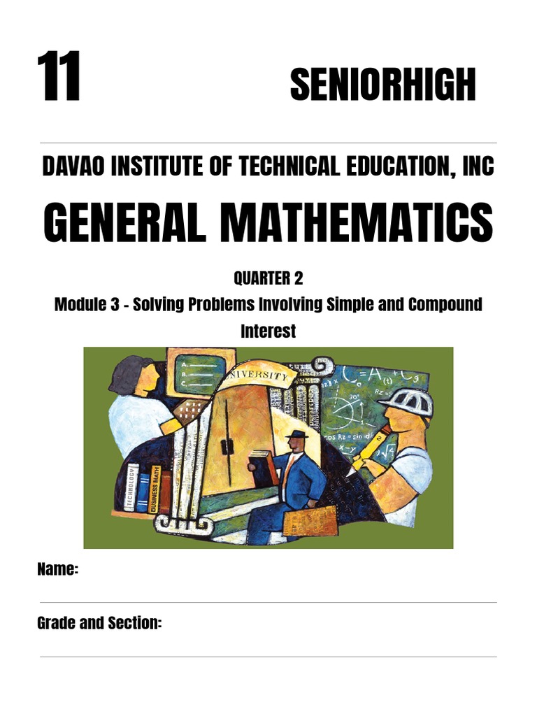 Quarter 2 - Module 3 General Mathematics | PDF | Interest | Compound ...