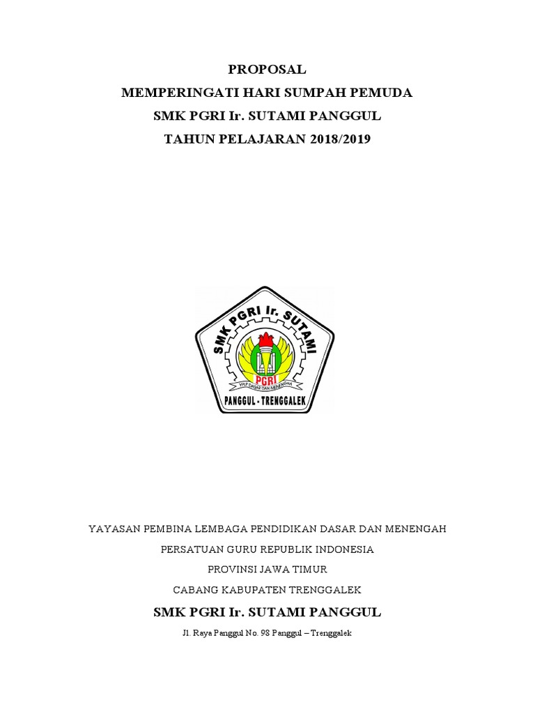 Proposal Sumpah Pemuda Pdf 