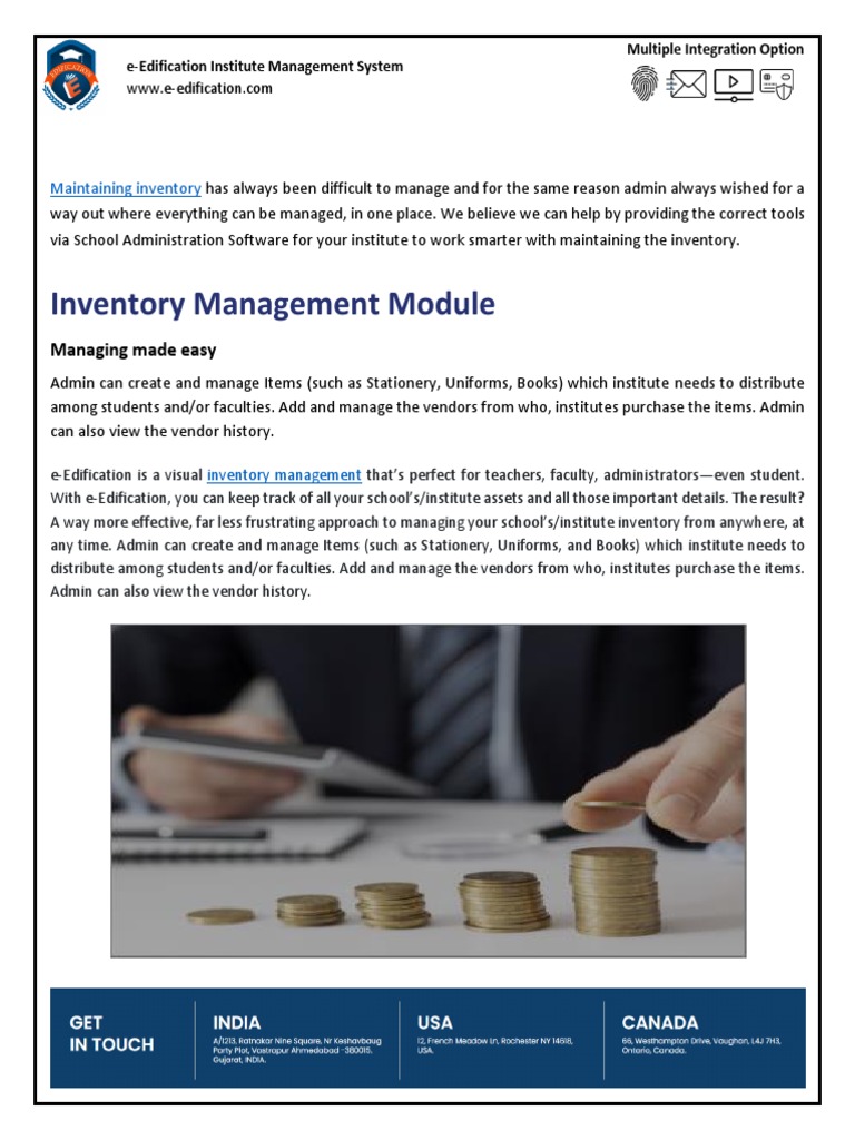 Institute Inventory Management System | PDF | Inventory | Computing