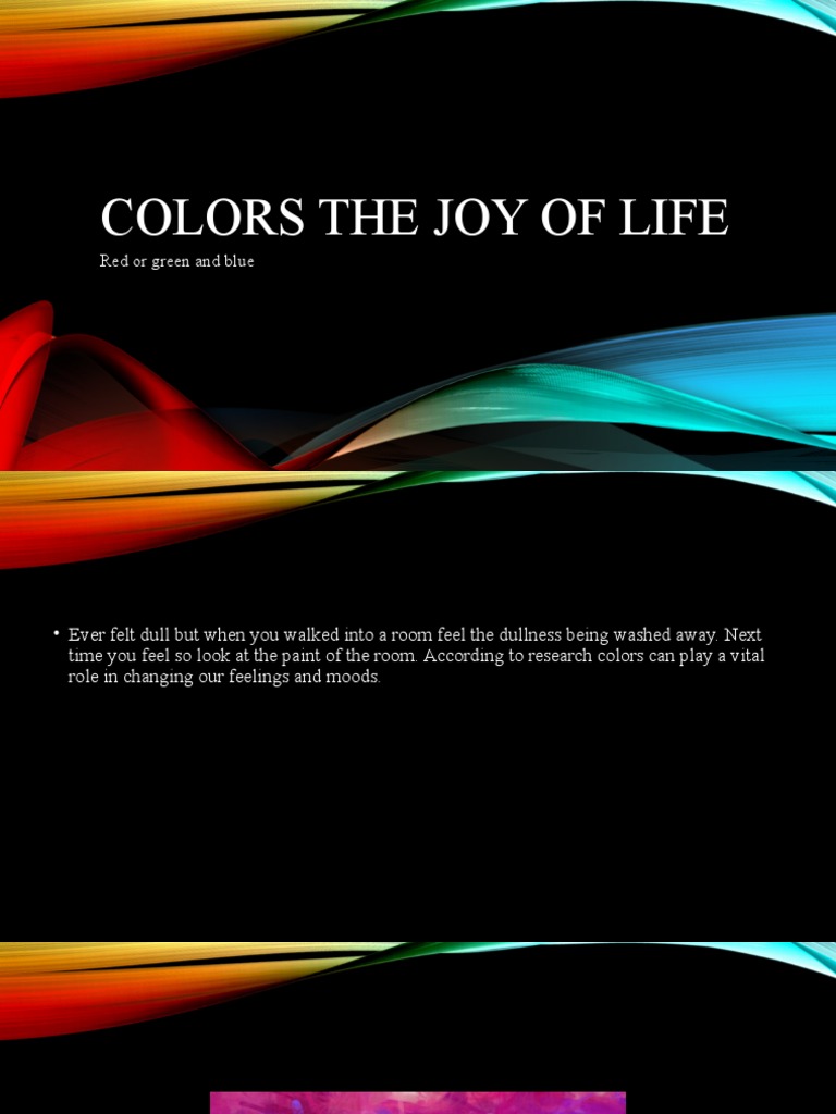 Colors The Joy of Life | PDF