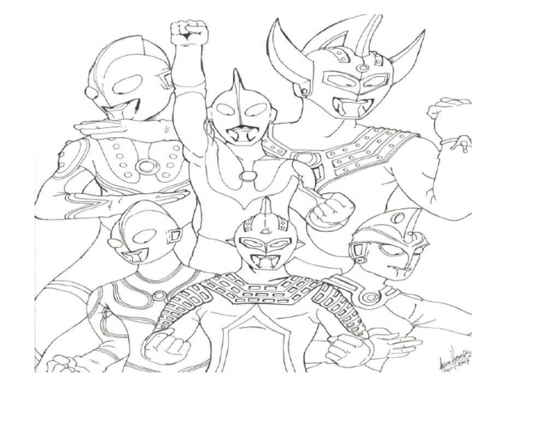 Mewarnai Karakter Ultraman | PDF