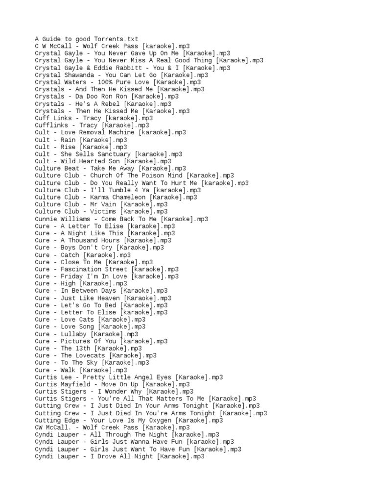 01 Track Listings Part 8 | PDF | Musicians