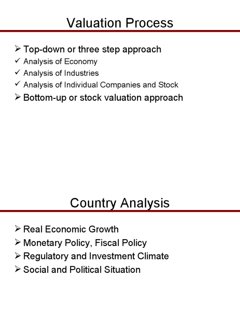 Valuation and Investment Analysis Guide | PDF | Investing | Valuation ...