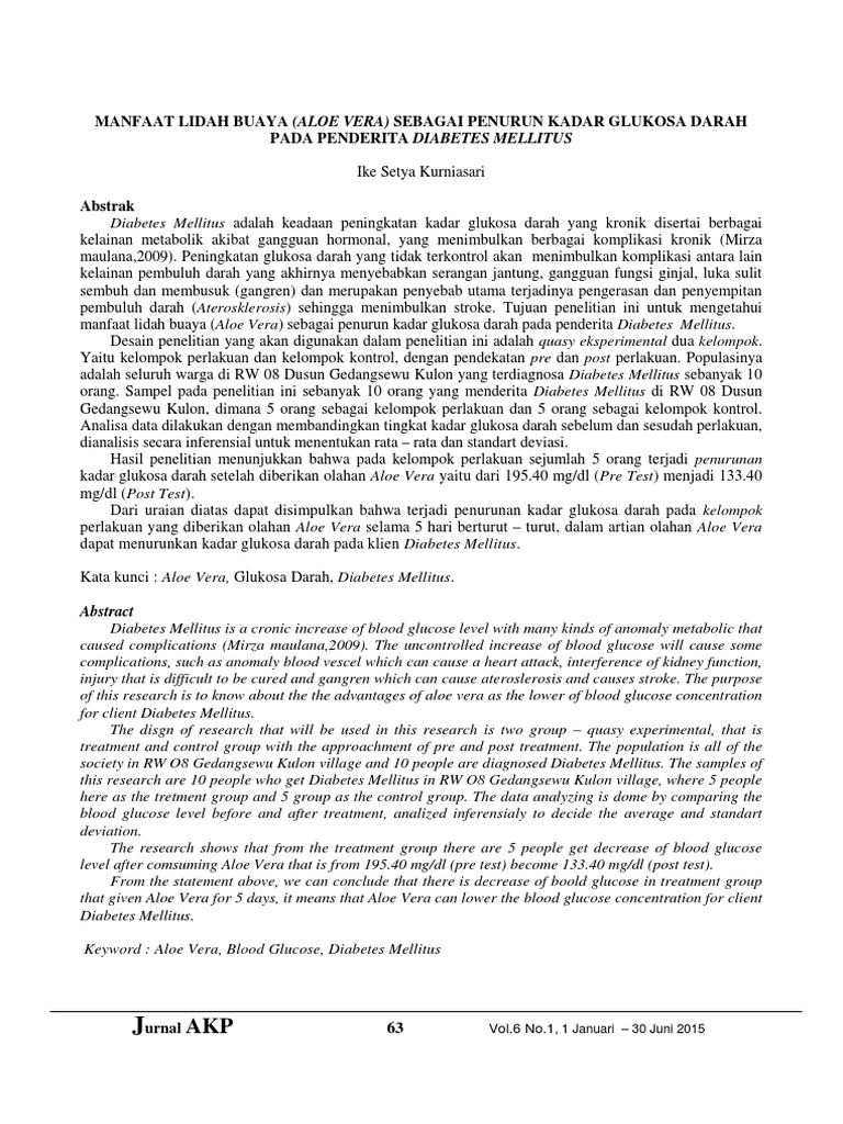 Jurnal Lidah Buaya | PDF