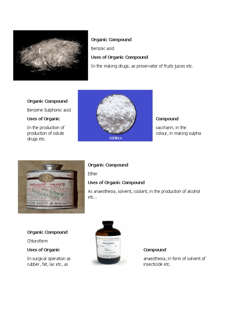 Organic Compound Brochures | PDF | Chemical Compounds | Materials