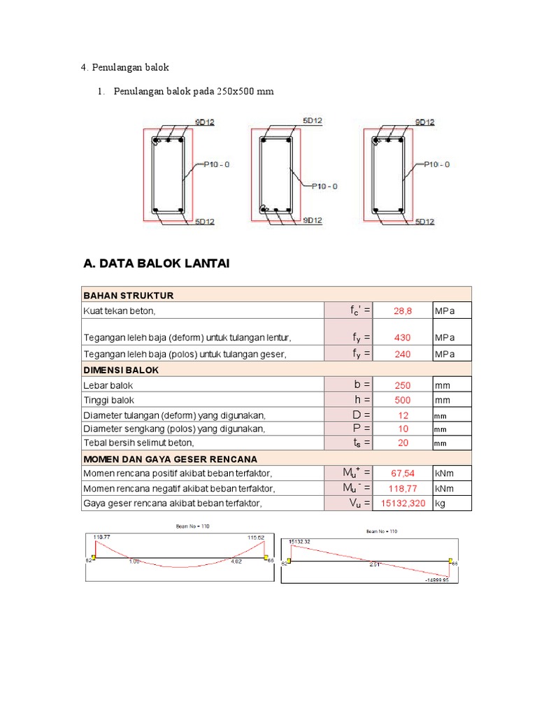 Tulangan Balok | PDF