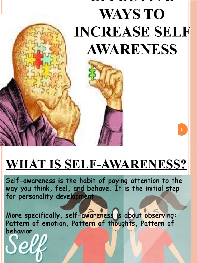 Effective Ways To Increase Self Awareness | PDF | Self Awareness | Emotions