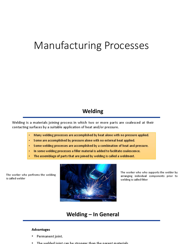 MFG Processes Welding | Download Free PDF | Construction | Welding