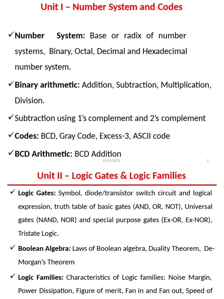 Number System: Base or Radix of Number: Systems, Binary, Octal, Decimal and Hexadecimal Number ...