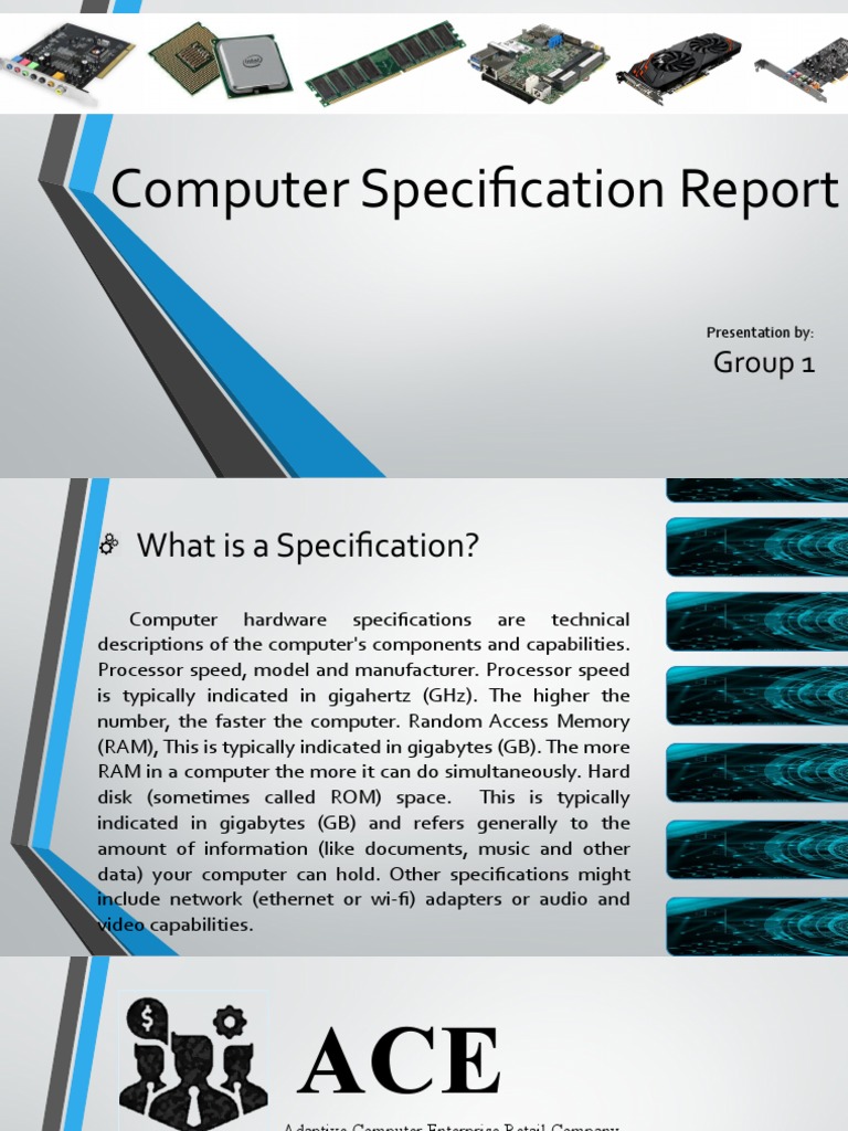 Computer Specification Report | PDF | Random Access Memory | Advanced ...