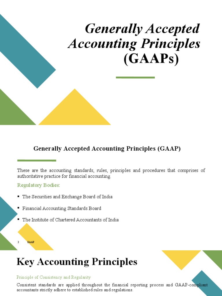 Generally Accepted Accounting Principles: (Gaaps) | PDF | Accounting ...