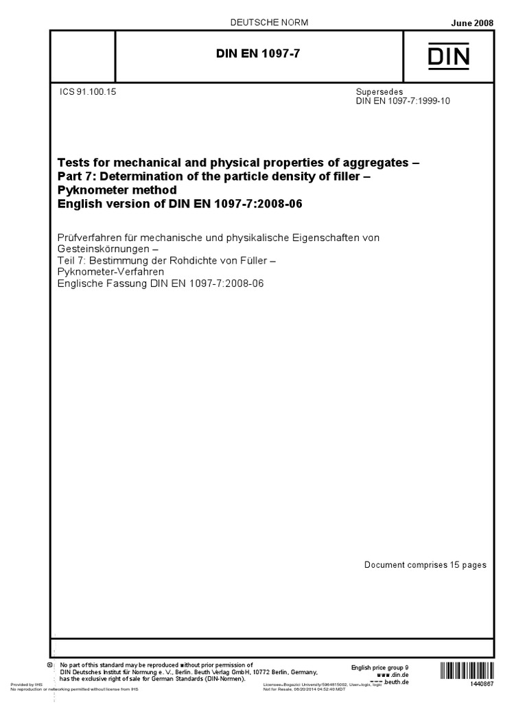 Din en 1097-7 | PDF | Europe