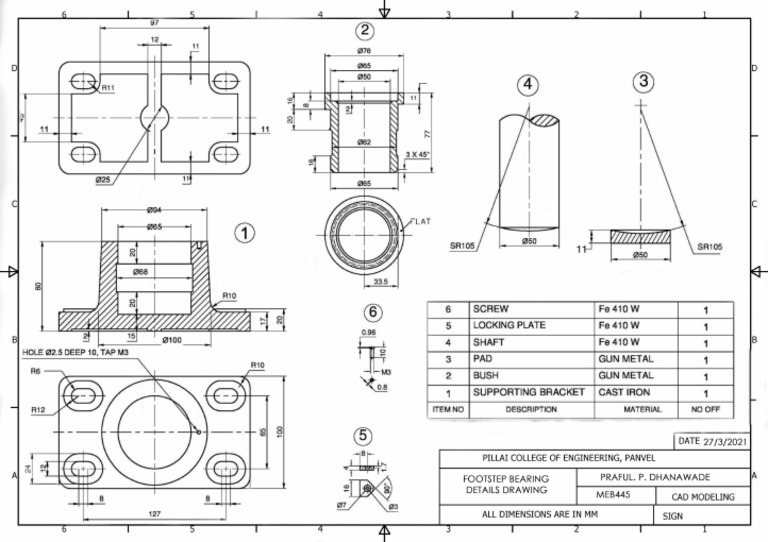 PPD Footstep Bearing Details | PDF