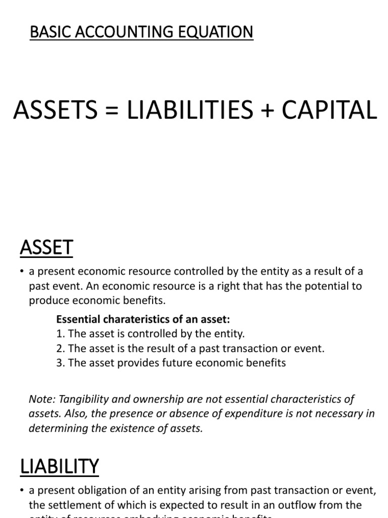 Lesson 3 - Accounting Equation - For Students | PDF | Debits And ...