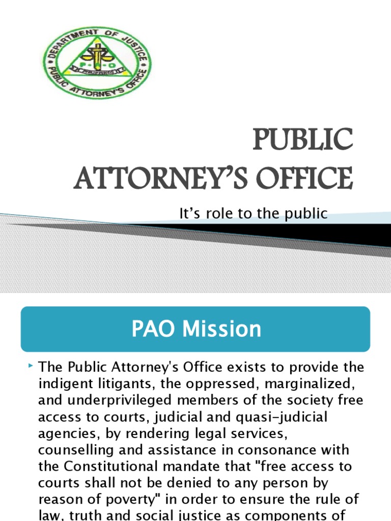 Public Attorney's Office | PDF | Lawsuit | Lawyer