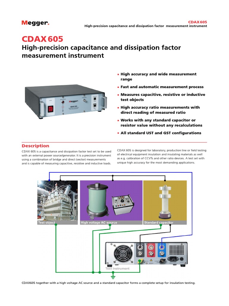 CDAX 605: High-Precision Capacitance and Dissipation Factor Measurement ...